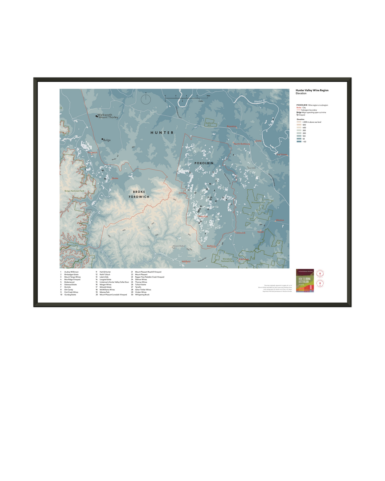 Hunter Valley Wine Region Map – Cardwell Cellars